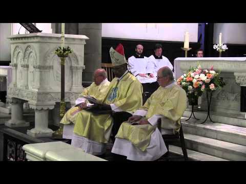 Bishop Holley's Advice to the Newly Ordained Fr. Chris - YouTube