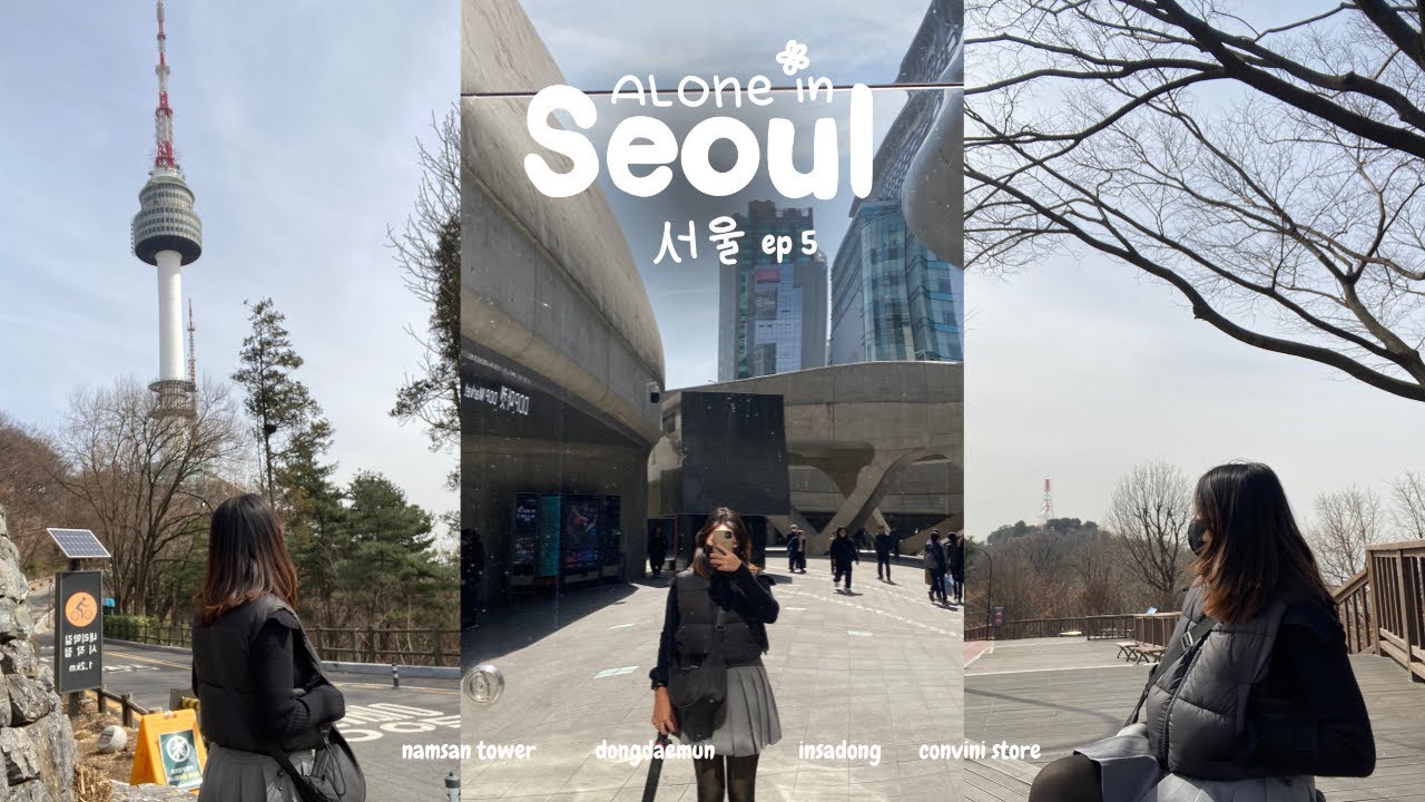 KOREA VLOG 🇰🇷 seoul solo travel p.5 — namsan, seoul city tour bus ...