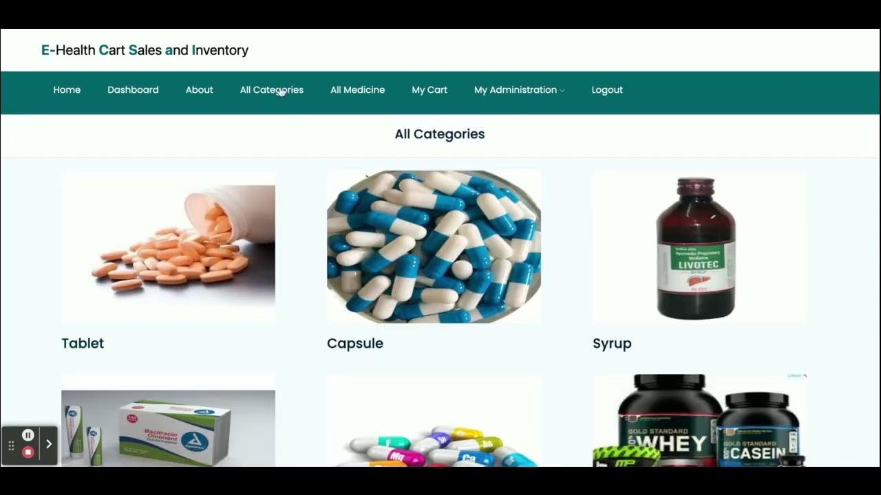 E Health Cart Sales and Inventory System | Spring Boot Angular Project | Spring Boot CRUD ...