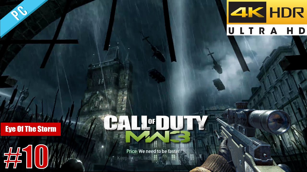 ( EYE OF THE STROM Mission )CALL OF DUTY MODERN WARFARE 3 Gameplay ...