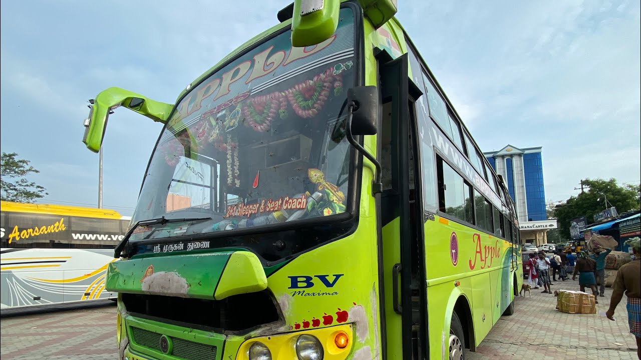 Apple Sleeper Class Bus * Nagercoil to Thuckalay * - YouTube