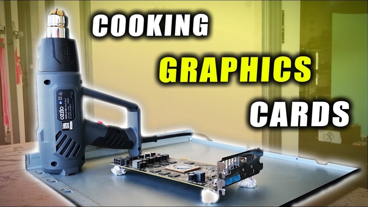 How to Use a Heatgun to fix (MANY) dead Graphics Cards... - YouTube
