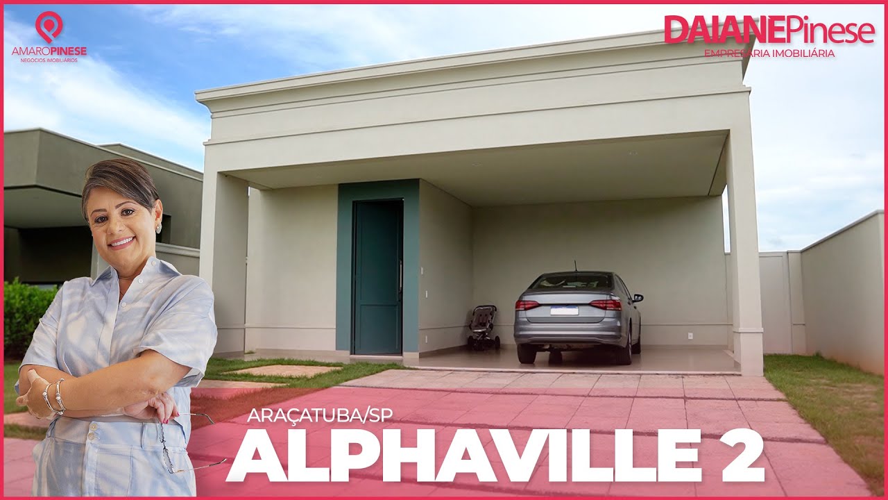 LINDA CASA À VENDA NO CONDOMÍNIO ALPHAVILLE 2 - DAIANE PINESE - YouTube