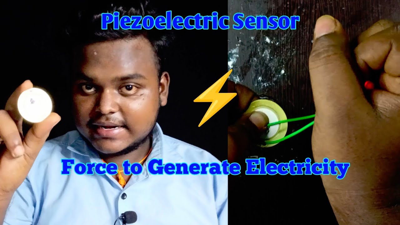 Piezoelectric Sensor push to Generate electricity - YouTube