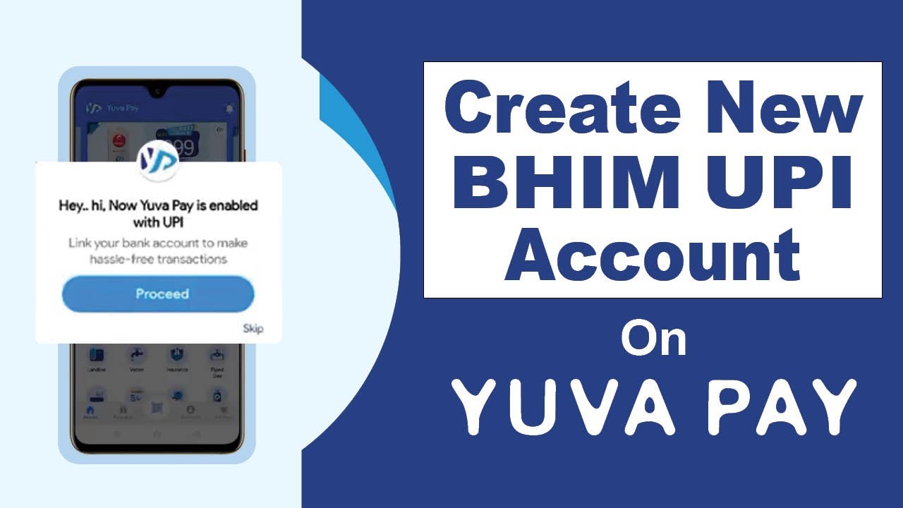 How to create BHIM UPI account?/ How to link bank account?/ How to ...
