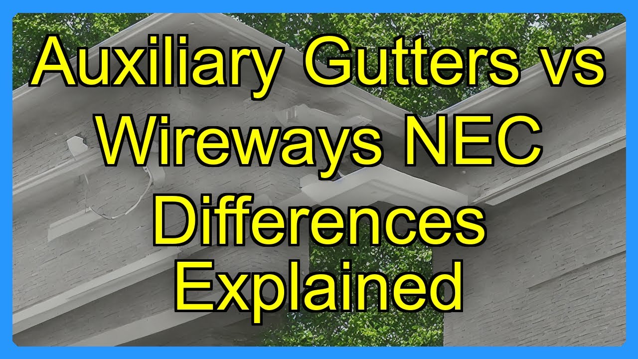 Auxiliary Gutters vs Wireways NEC Differences Explained - YouTube
