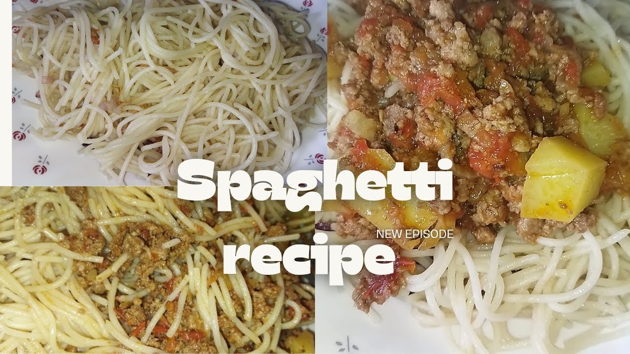 HOW TO COOK SPAGHETTI 😋/SPAGHETTI RECIPE/SPAGHETTI WITH MINCED MEAT ...