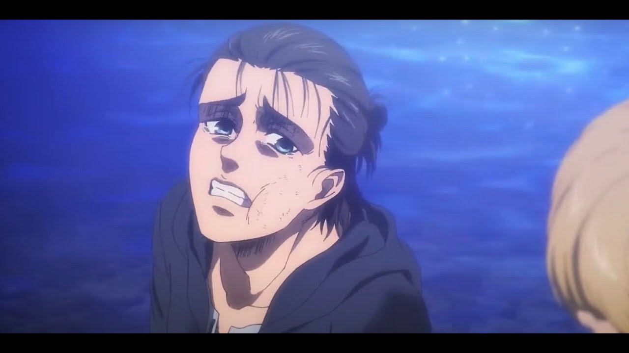 EREN JAEGER BEING PATHETIC & CRYING FOR MIKASA IN THE ATTACK ON TITAN ...