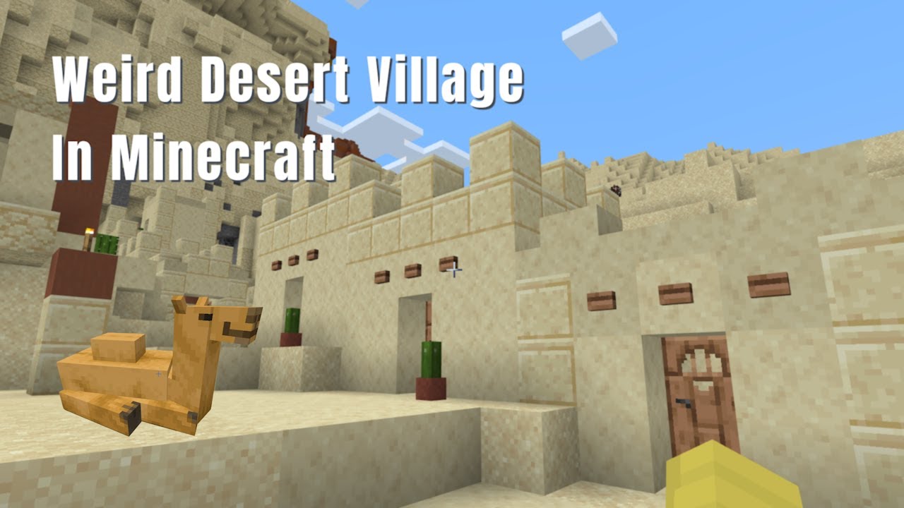 The Weird Desert Village In Minecraft - YouTube