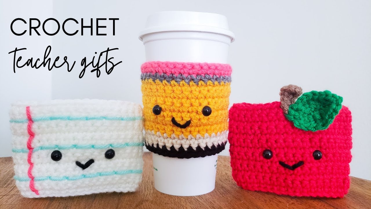 Crochet Teacher Gifts Apple Pencil Paper Cozy Teacher crochet-teacher-gifts-apple-pencil-paper-cozy-teacher