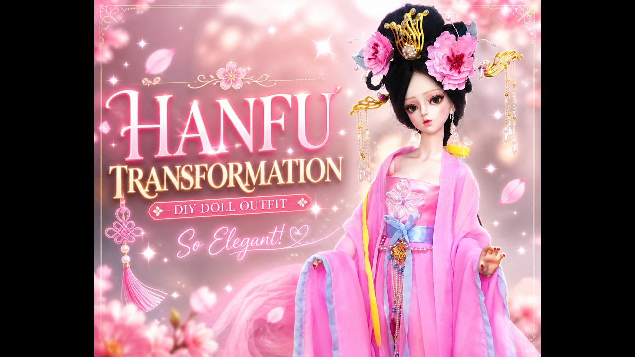 Diy doll dress HANFU DRESS CHINESE TRADITIONNAL ?Making Hanfu ...