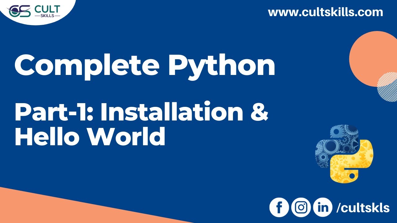 Part 1 Introduction To Python Complete Programming