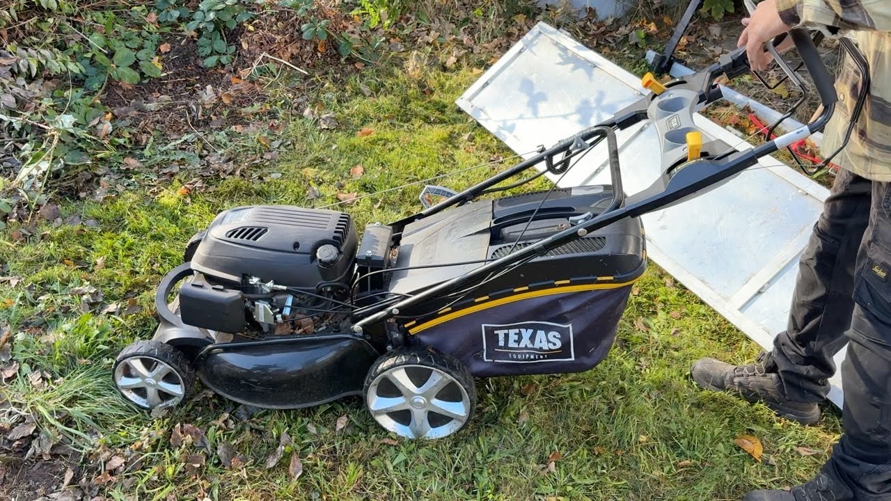 Køb Græsslåmaskine Texas Razor 5150TR/WE på Klaravik - YouTube