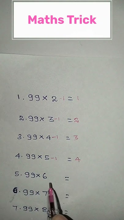 Maths Tricks வாய்ப்பாடு தேவையில்லை multiplication tricks - YouTube