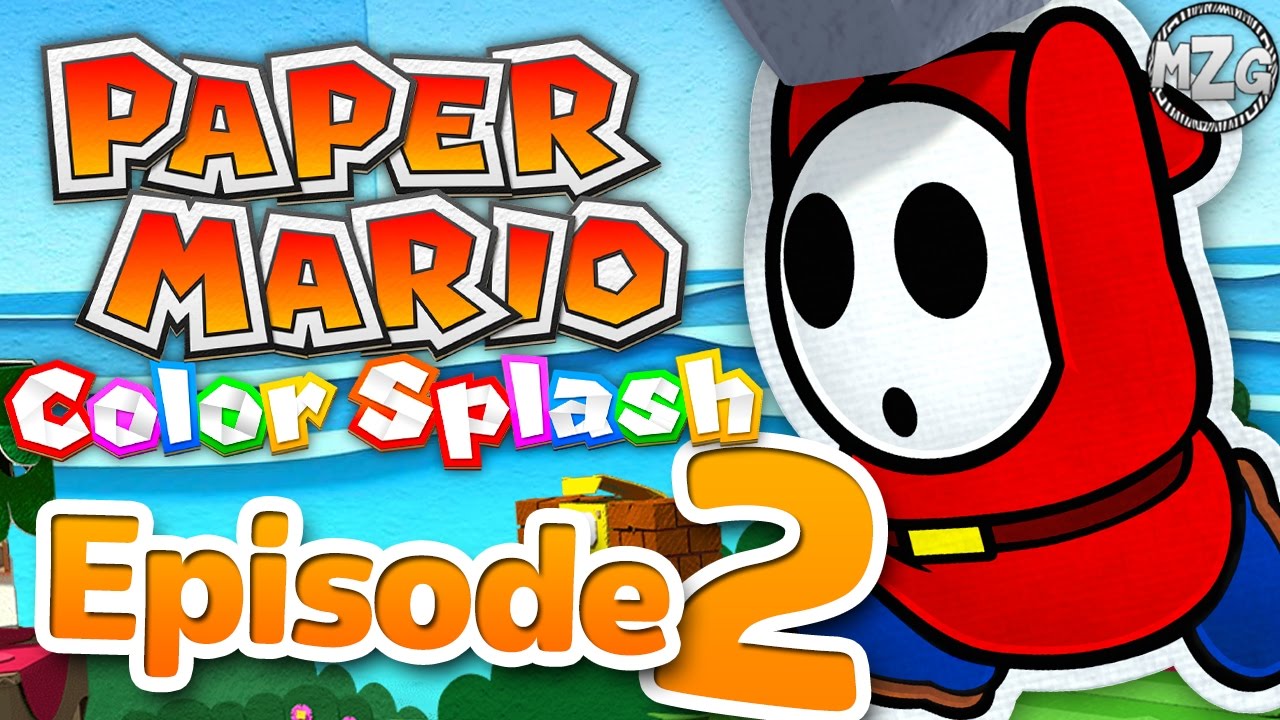 Shy Guys Attack! - Paper Mario: Color Splash Gameplay - Episode 2 - YouTube