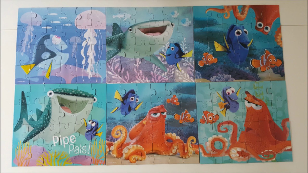Disney Finding Dory Puzzle - Pack 1 of 6 - YouTube