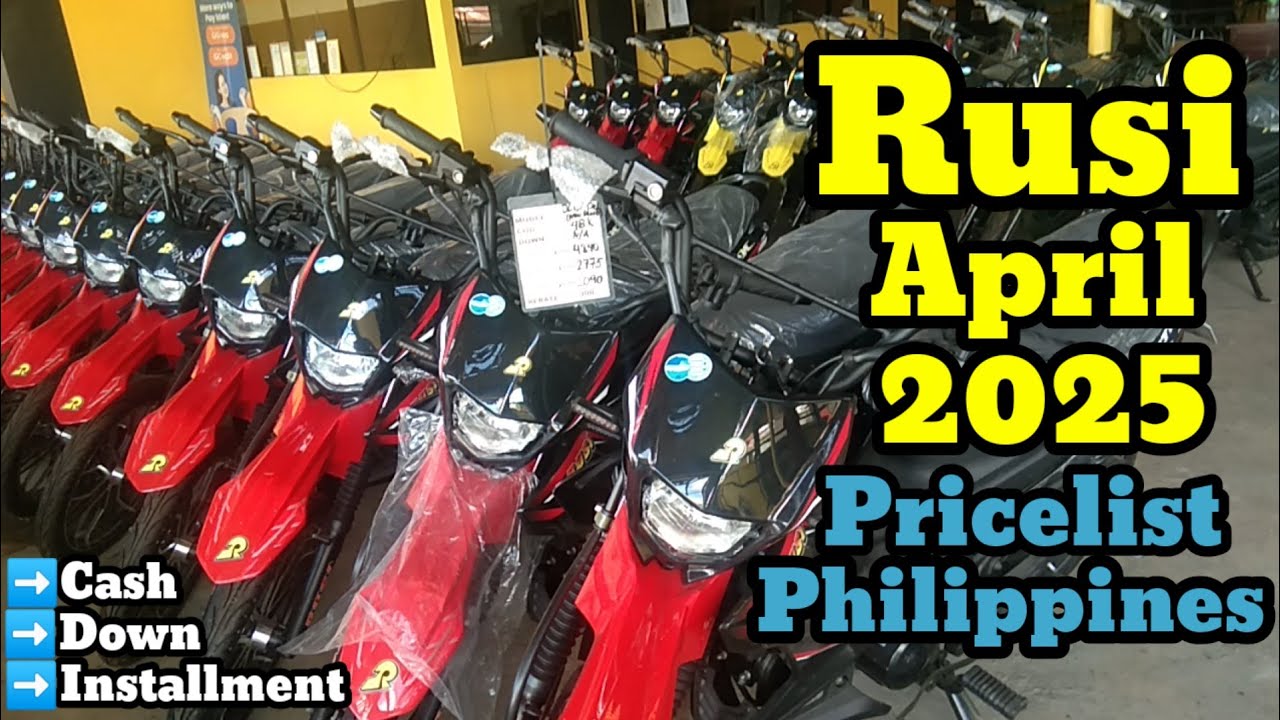Rusi Motorcycle April 2025 Price list Philippines！ - YouTube