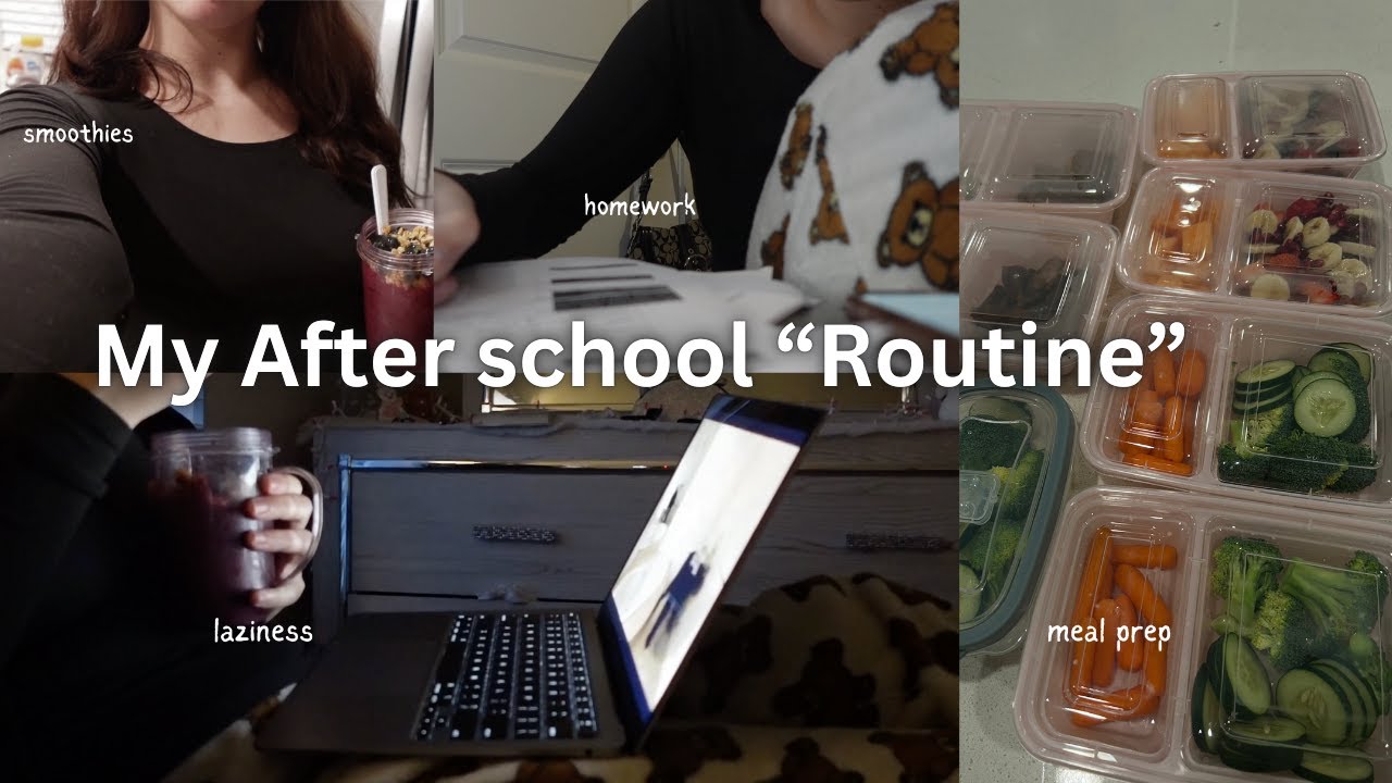 My kinda productive After school "Routine" | meal prepping, studying ...