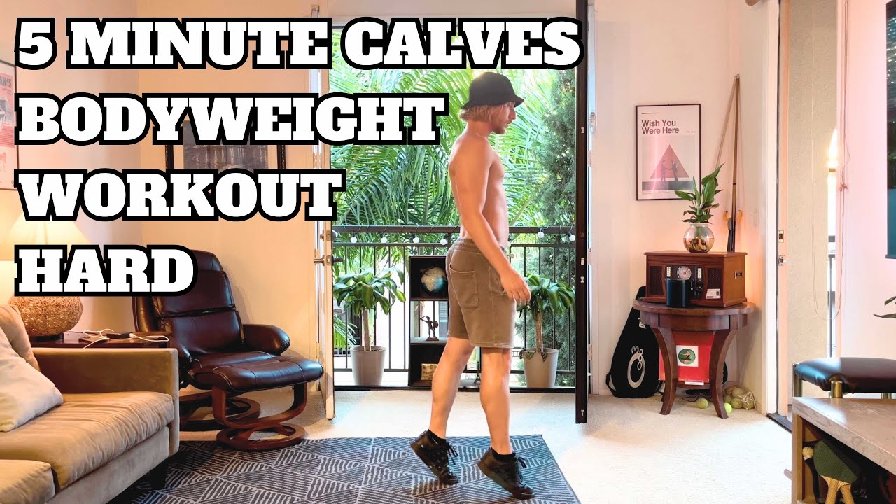 5 Minute Hard Calves Workout (Bodyweight) Follow Along - Quick Fit ...