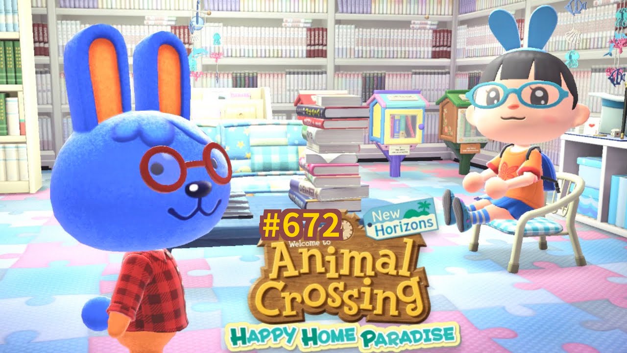 Lapin 😍 Déco bibliothèque de Doc 🐰 Animal Crossing New Horizons 672 ...