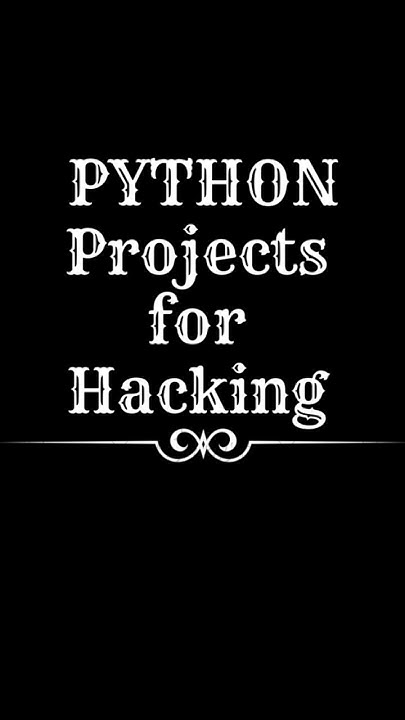Python Projects For Hacking. - YouTube