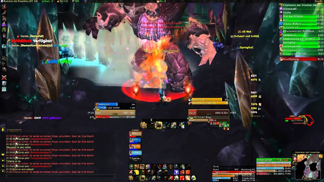 WoW Cata Beta: Stonecore Heroic: Ozruk - Warriortank PoV - YouTube