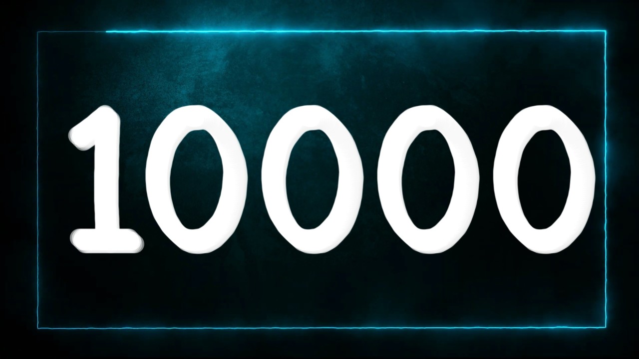 Números de 1 a 10000 Relaxante | 1-10000 | 10.000 [677] - YouTube
