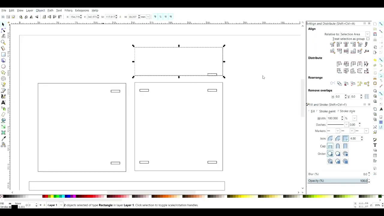 Inkscape 2D design for fitting chair - YouTube