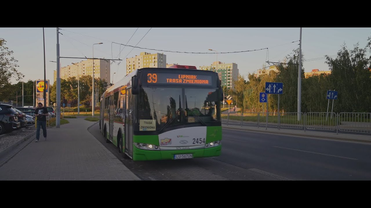 Poland, Lublin, bus 39 ride from Rondo Berbeckiego to Krzemieniecka ...
