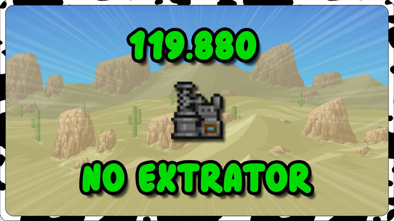 Usando 119.880 Matérias primas no Extrator Terraria (Terraria 1.3 ...
