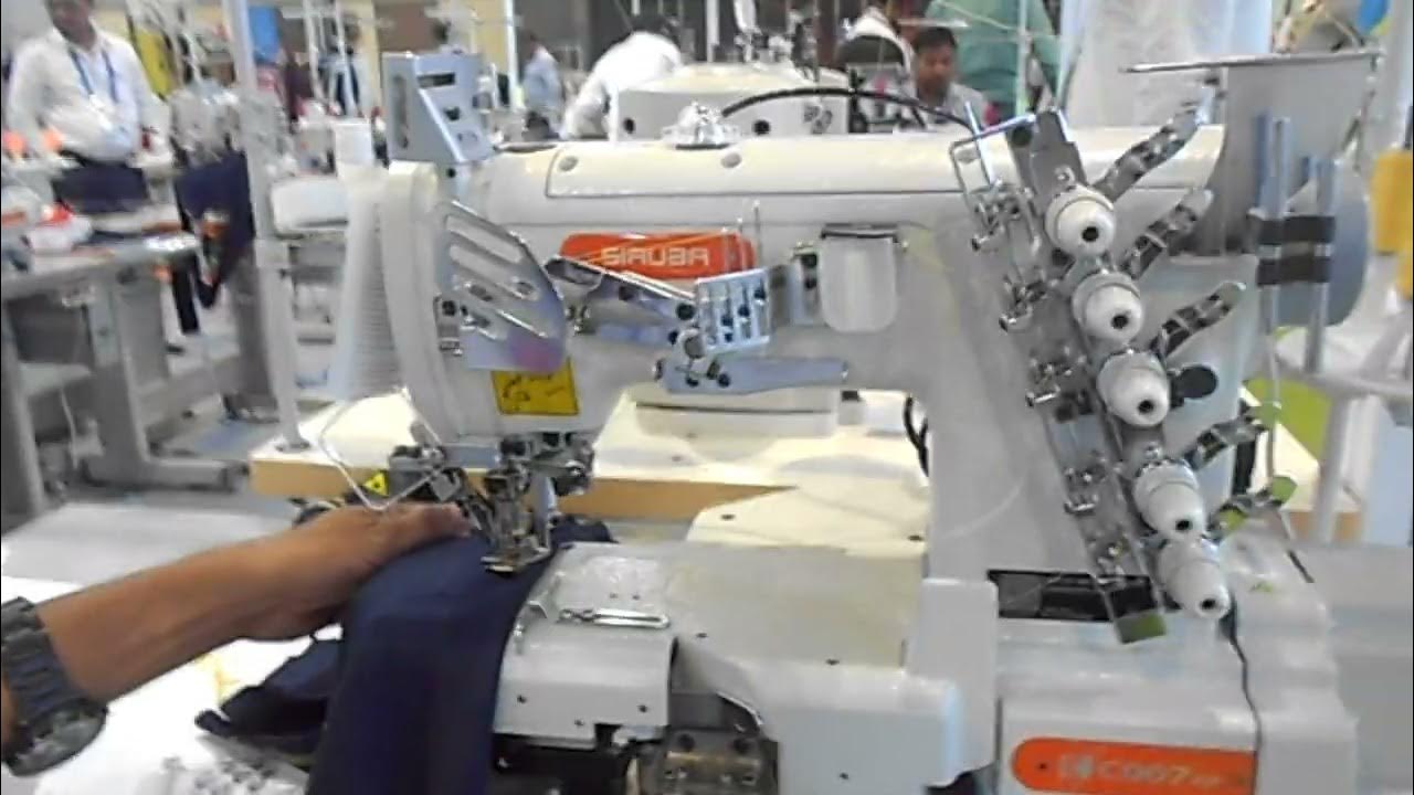 C007KP W812A 356 CRL UTP Siruba Flatlock With Fabric Cutting - YouTube