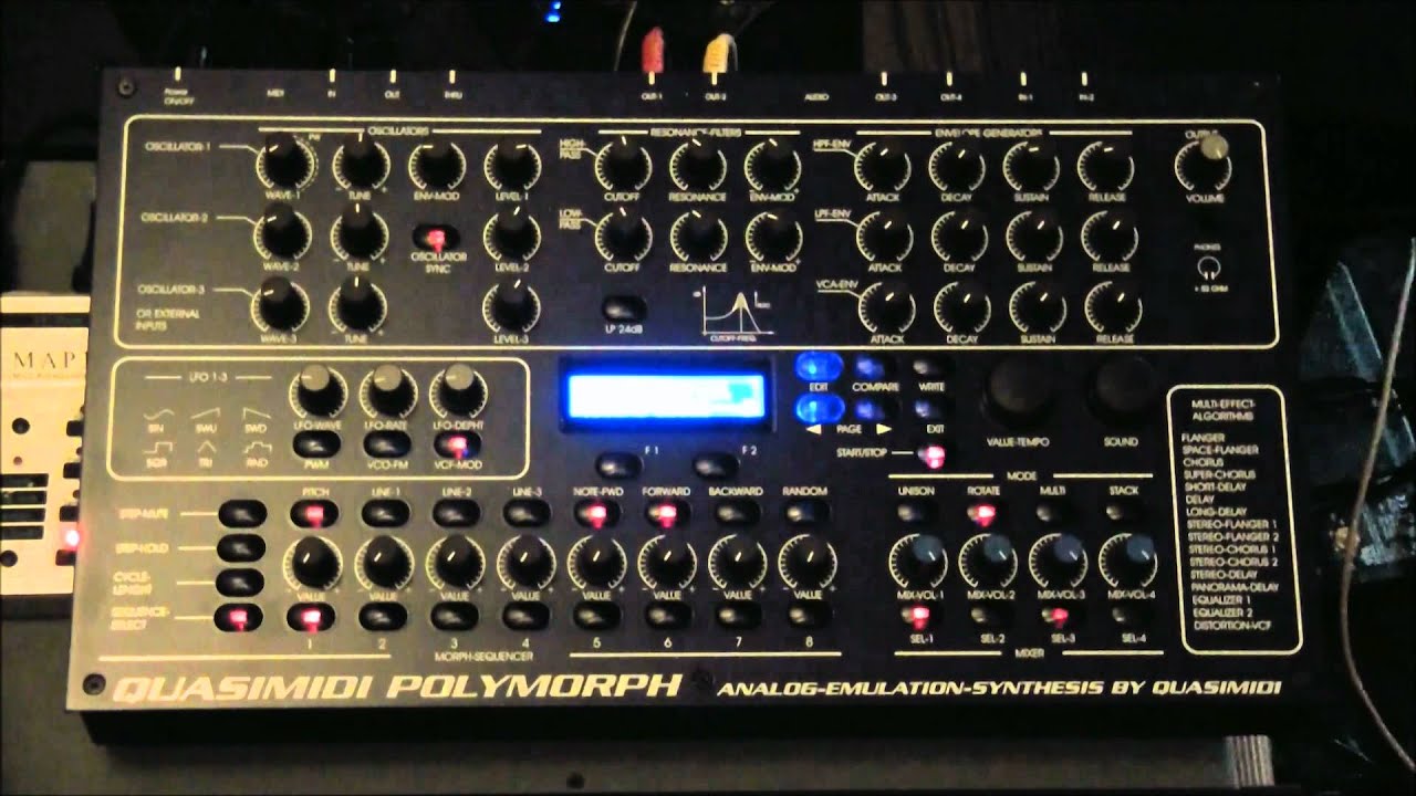 QUASIMIDI POLYMORPH CE + MAM MAP1 - YouTube