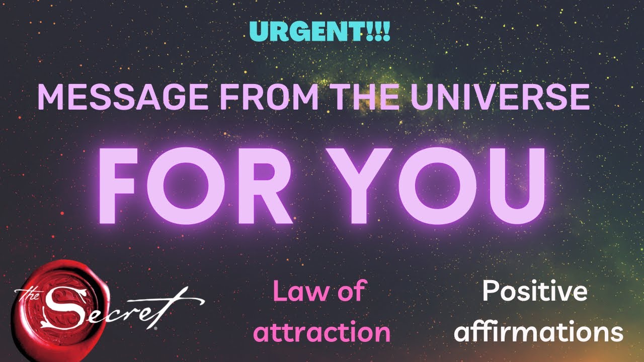 Positive message from universe for me today! - YouTube