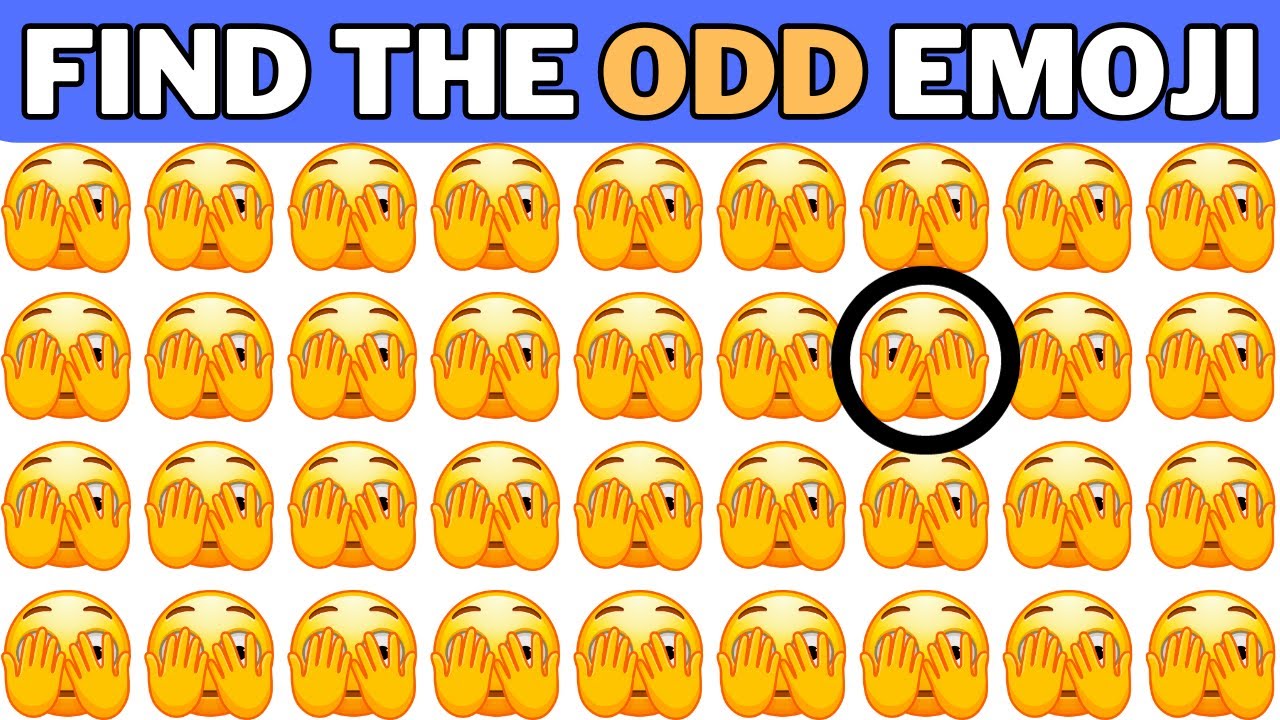 Find the Odd Emoji | Emoji Challenges - YouTube