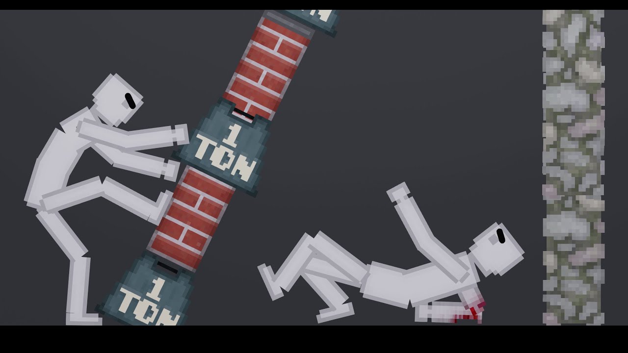 Pushing Heavy Objects On Humans In People Playground (2) - YouTube