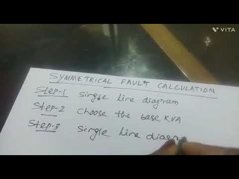 symmetrical fault calculation - YouTube