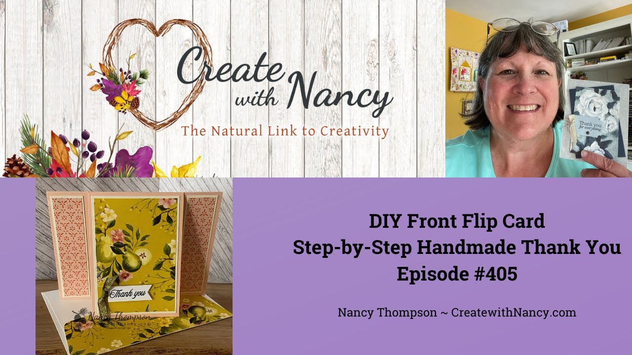 DIY Front Flip Card Tutorial | Step-by-Step Handmade Thank you Card ...