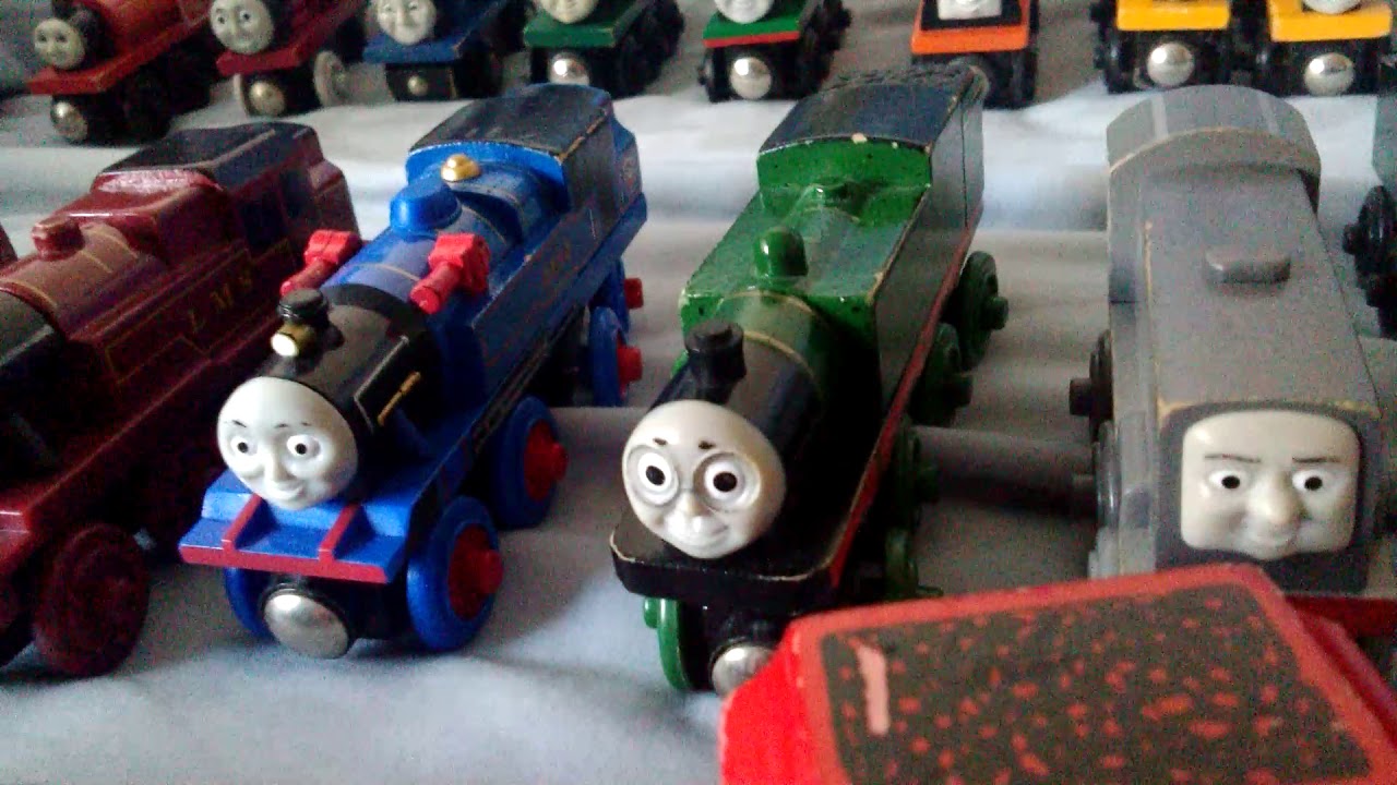 My Wooden Railway Collection (2016) Part 1 "Engines" - YouTube