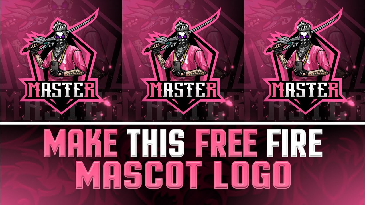 How to make Free Fire Gaming Mascot Logo Tutorial On Android-Best Free ...