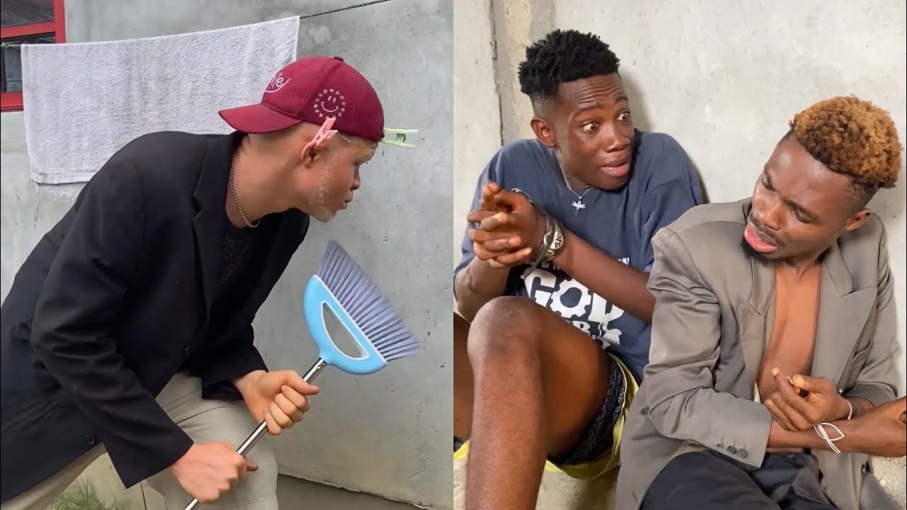 Nigerian comedy - Fresh Albino try to rescue ALIKA from Kidnappers ...