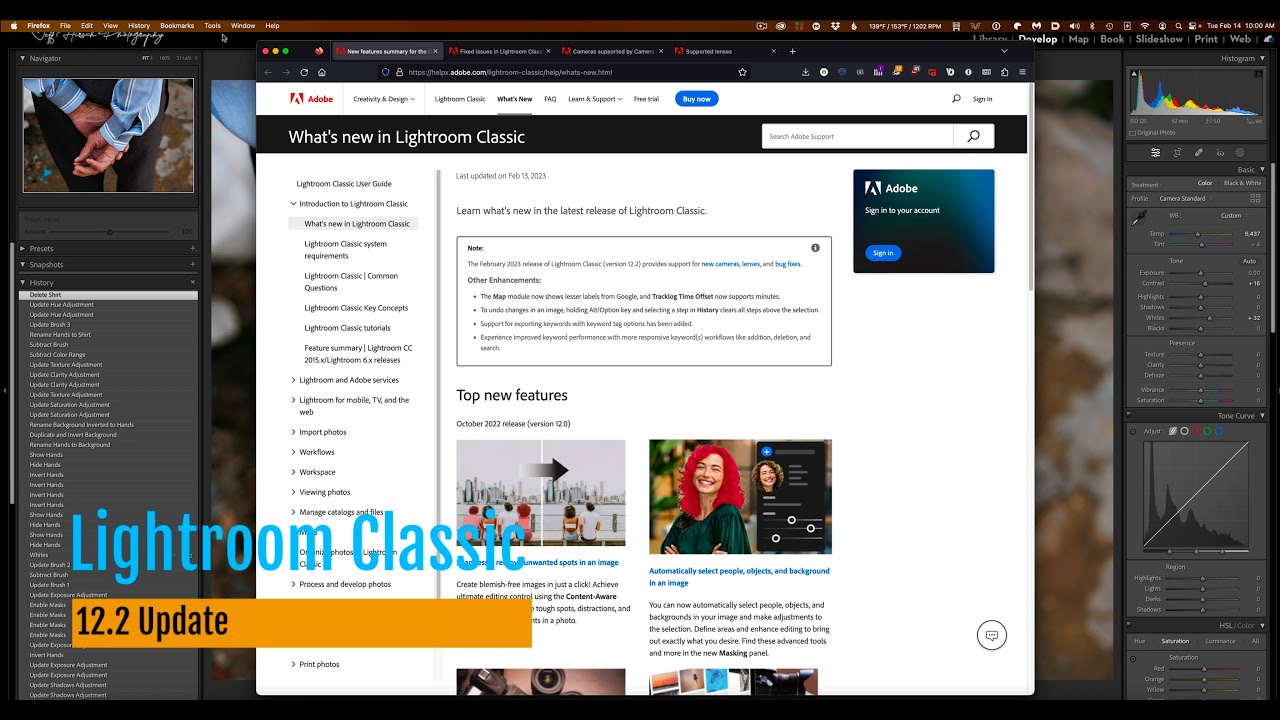 What's New in Lightroom Classic 12.2? - YouTube
