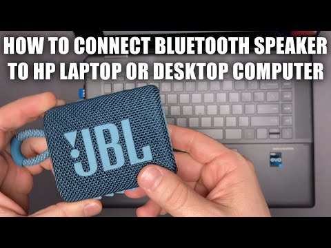 How to connect any Bluetooth speaker to HP laptop or desktop computer ...