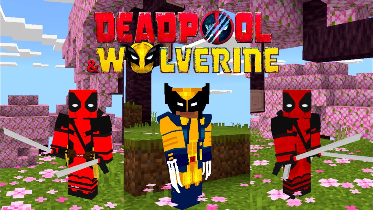 Deadpool And Wolverine Addon Mod Para Minecraft PE ll Bedrock 1.21.1 ...