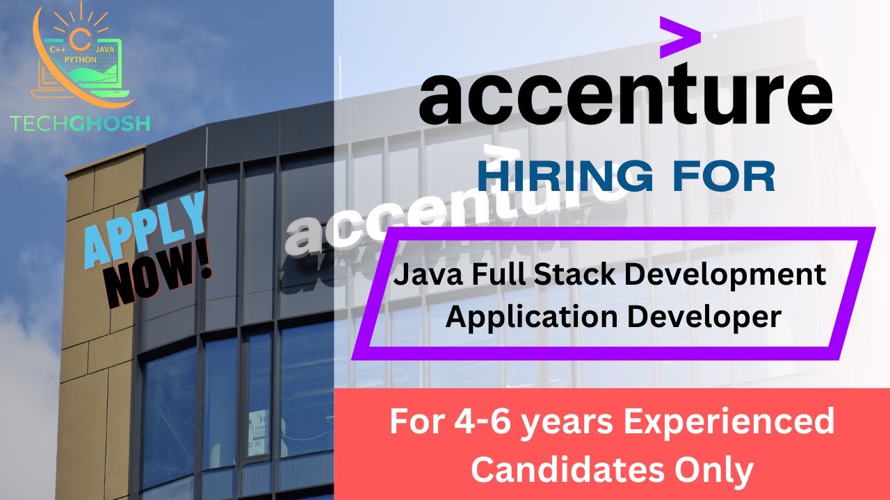 Accenture Hiring For Java Full Stack Development App Developer | 4- 6 Years Experienced | Apply ...