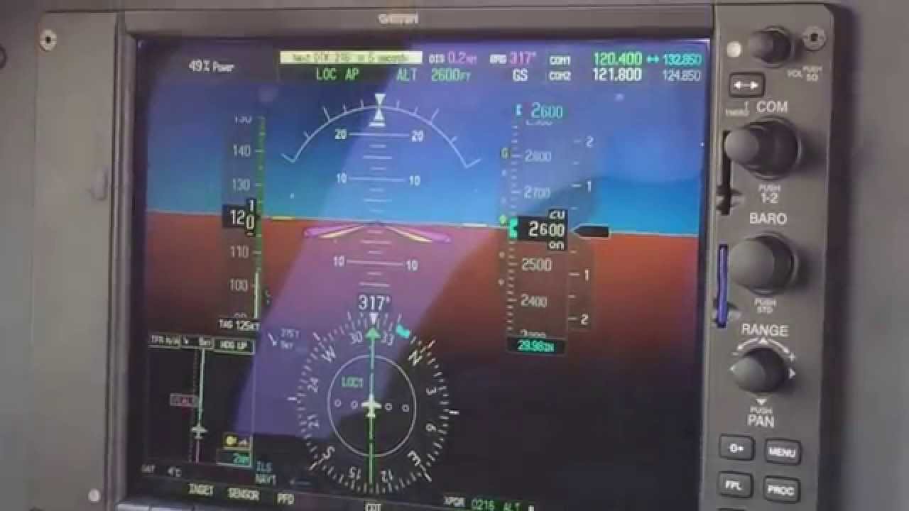 KCMI ILS 32R approach, Cirrus SR20, G1000 - YouTube