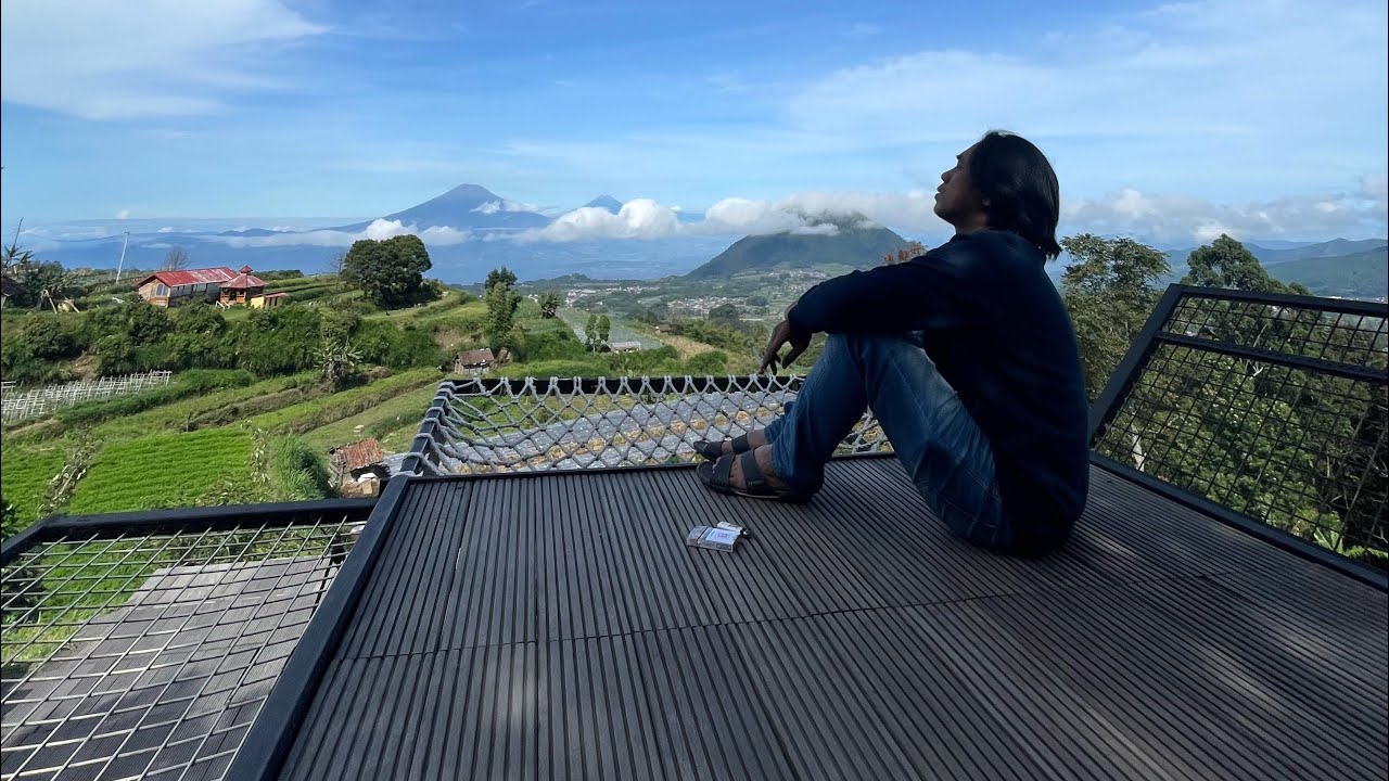 CAFE MERBABU VIEW KOPENG DENGAN PEMANDANGAN SINDORO SUMBING GUNUNG ...