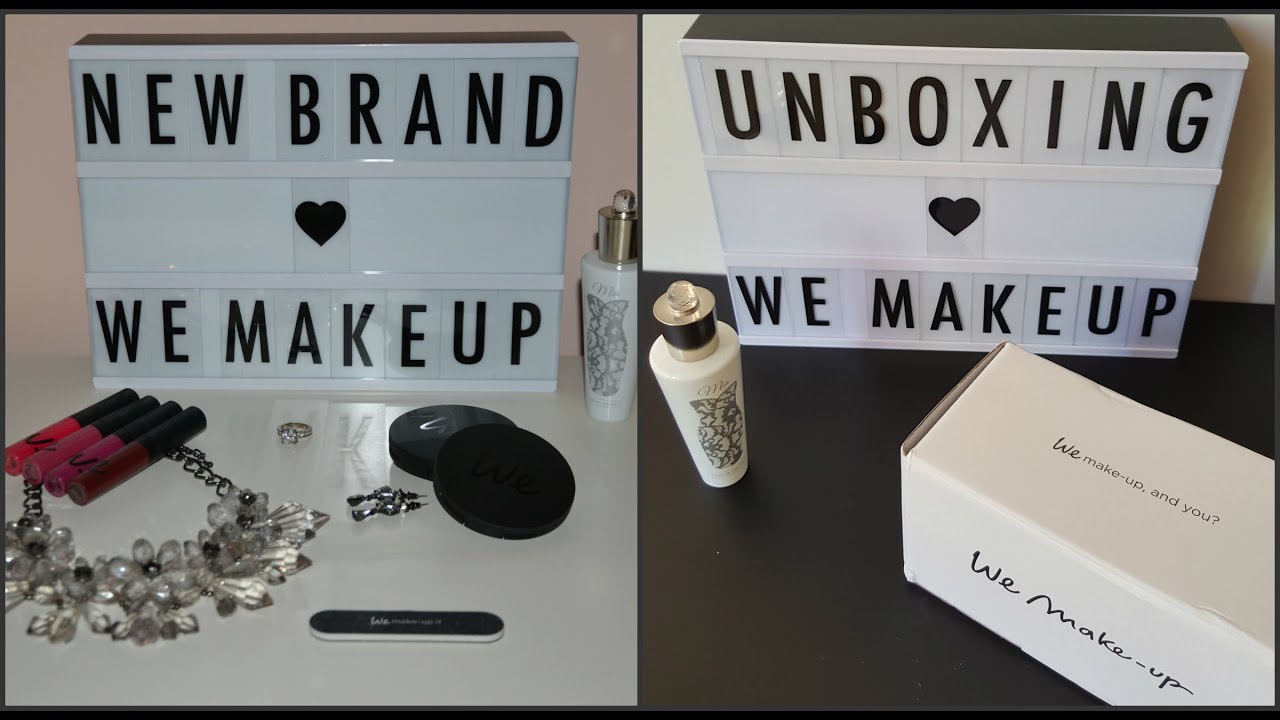 UNBOXING: We Make-Up - YouTube