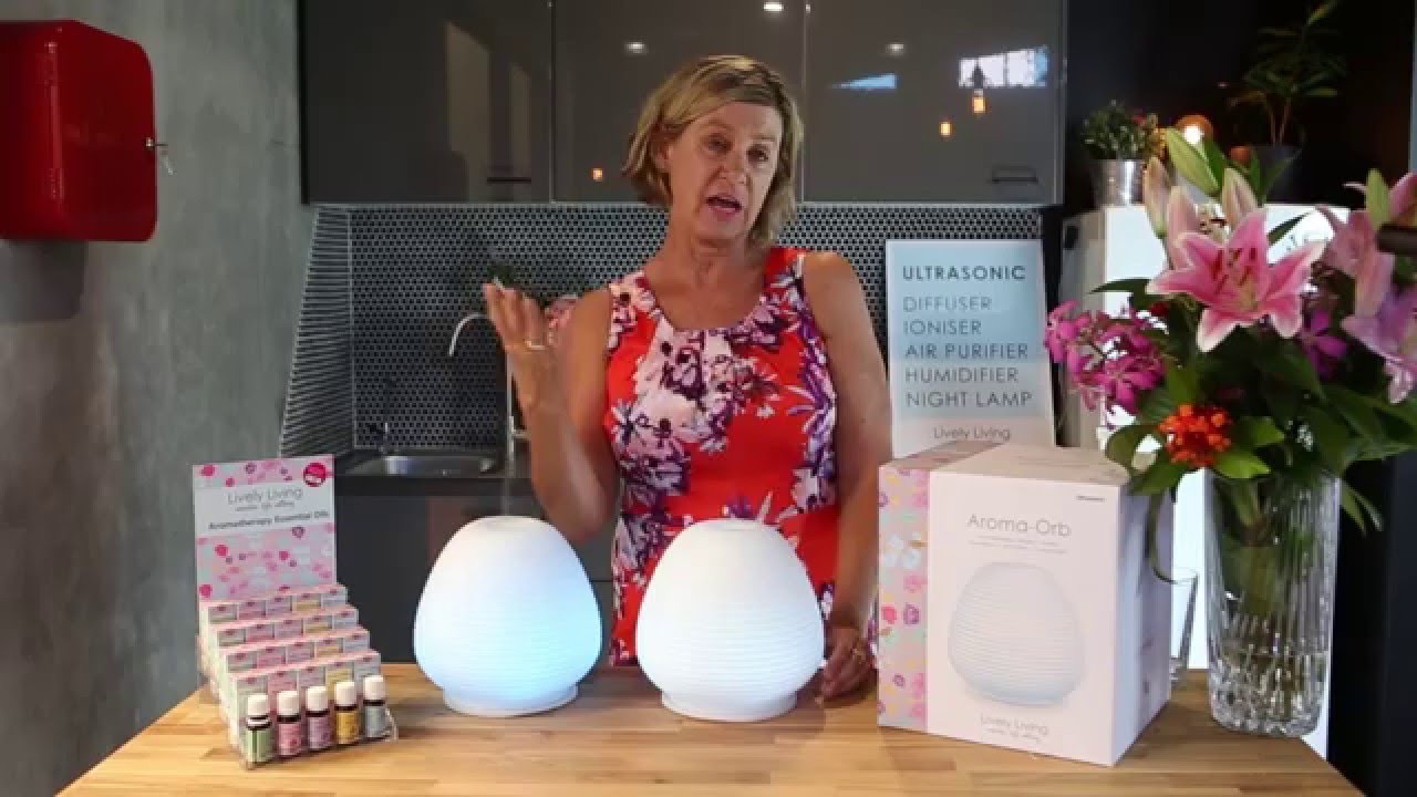 Lively Living - Aroma-Orb Ultrasonic Aroma Diffuser - YouTube