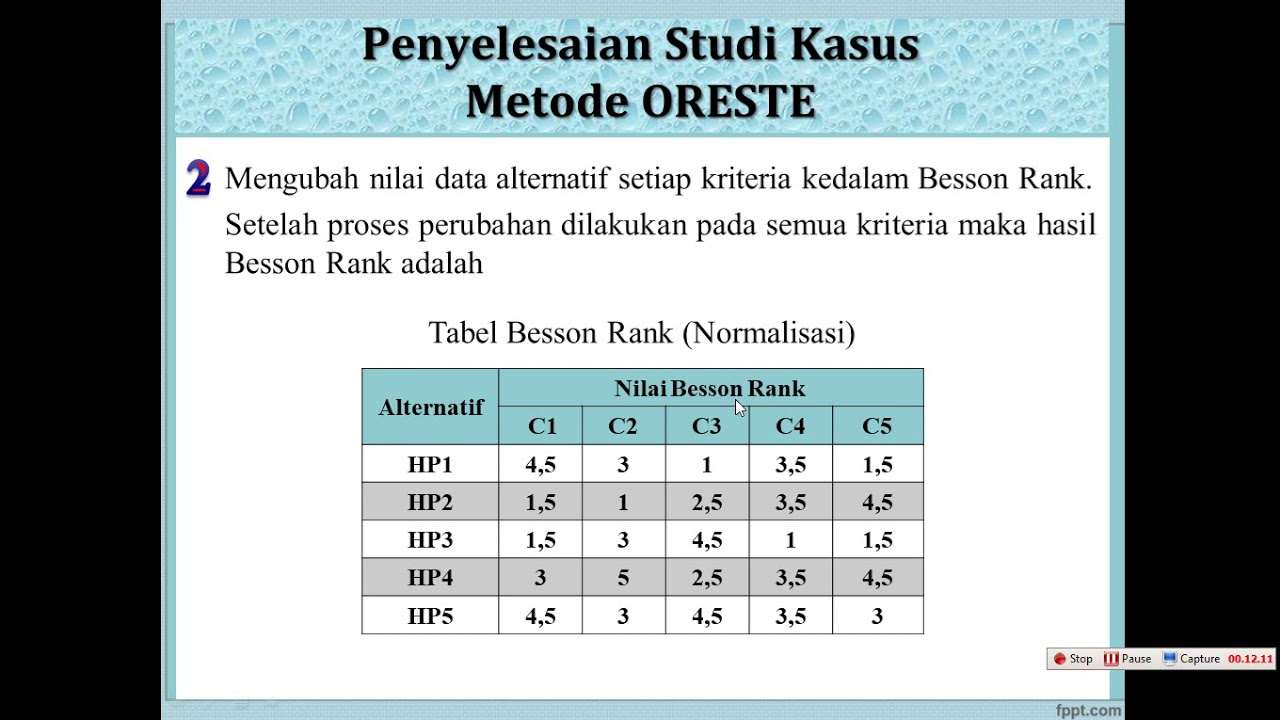 Metode Oreste Di Dalam Sistem Pendukung Keputusan - YouTube