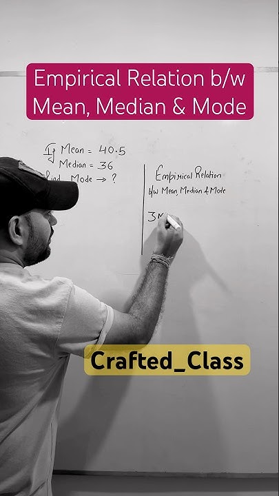 Empirical Relation b/w Mean,Median & Mode | CC_40 #math - YouTube